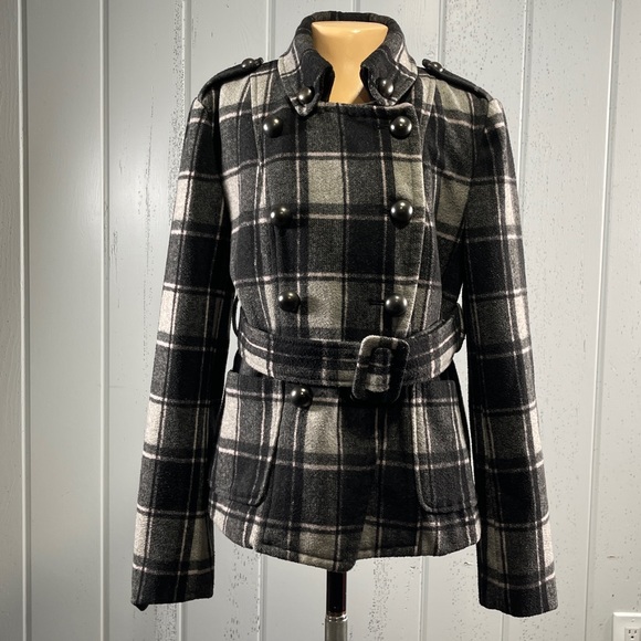 Forever 21 | Jackets & Coats | Xxi Juniors Plaid Double Breasted Belted ...